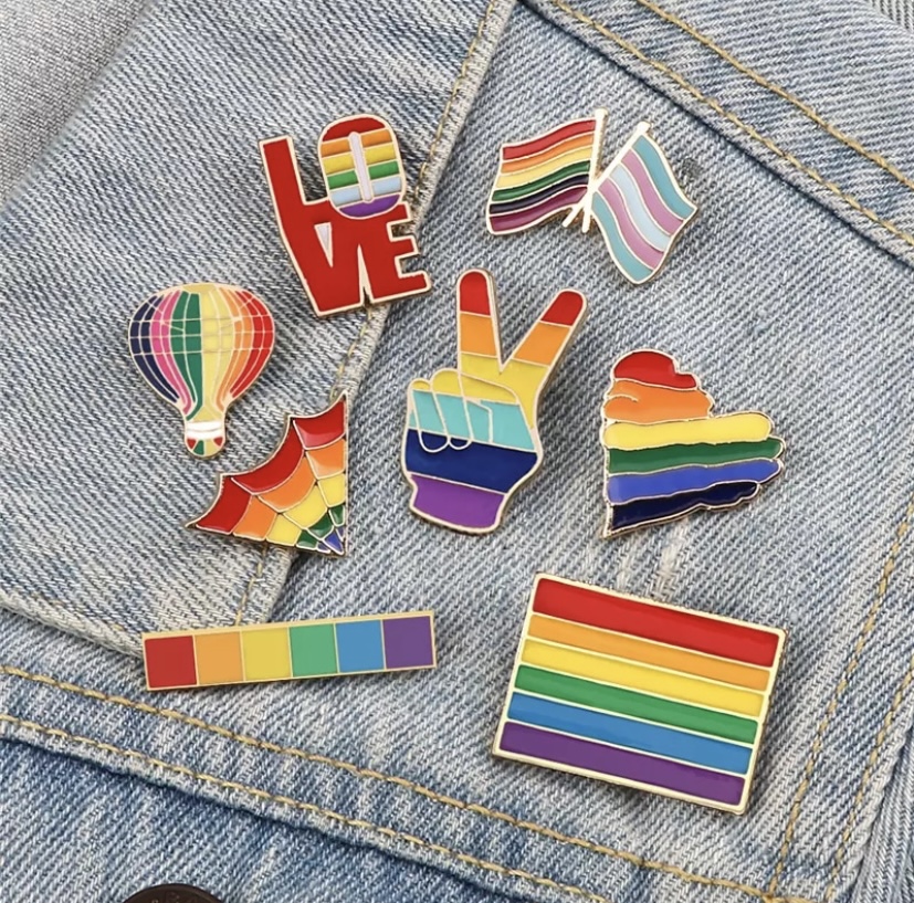 Creation of clothes and accessories with symbols of the lgbt community ...